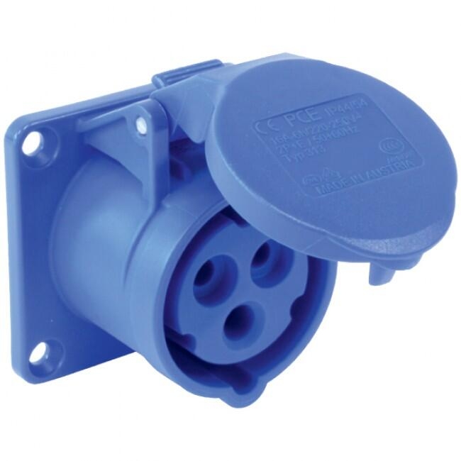 CEE stik til chassismontering - www.fairshop.dk